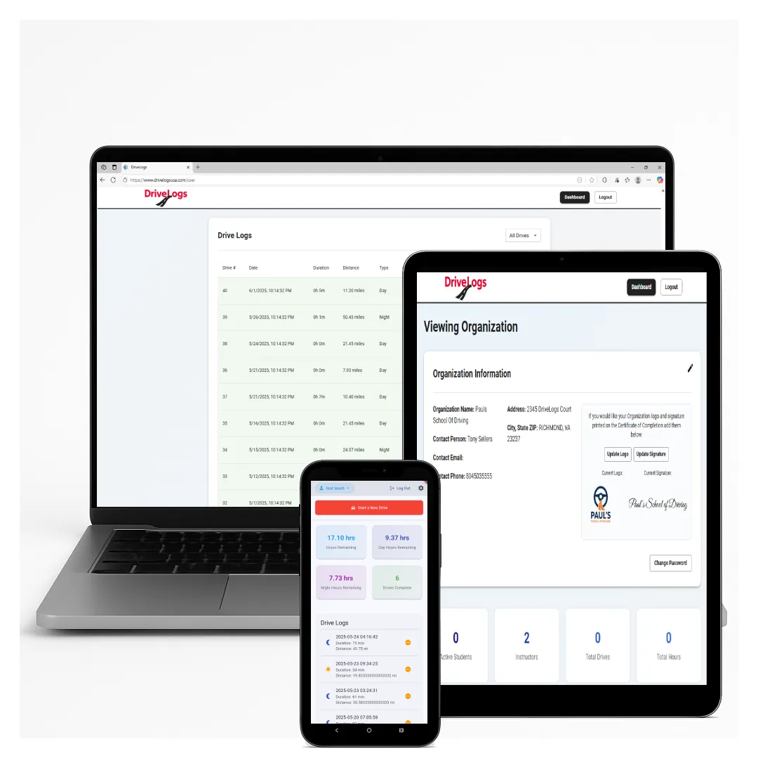 DriveLogs - #1 Driving Log App for Student Drivers | Track Hours & Get ...
